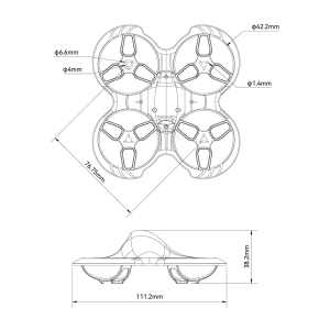 BetaFPV Cetus Pro Brushless Whoop Frame - Heliland.com